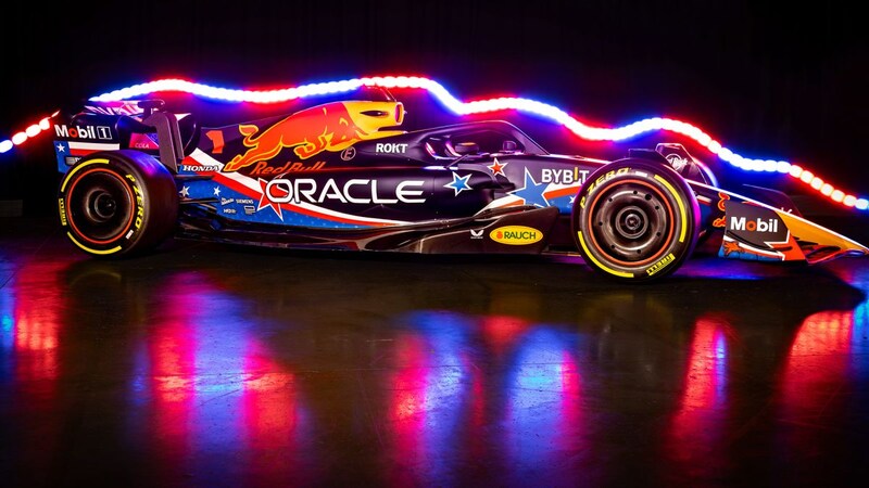 Red Bull steekt RB19 in speciale kleuren voor Amerikaanse GP