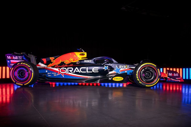 Red Bull steekt RB19 in speciale kleuren voor Amerikaanse GP