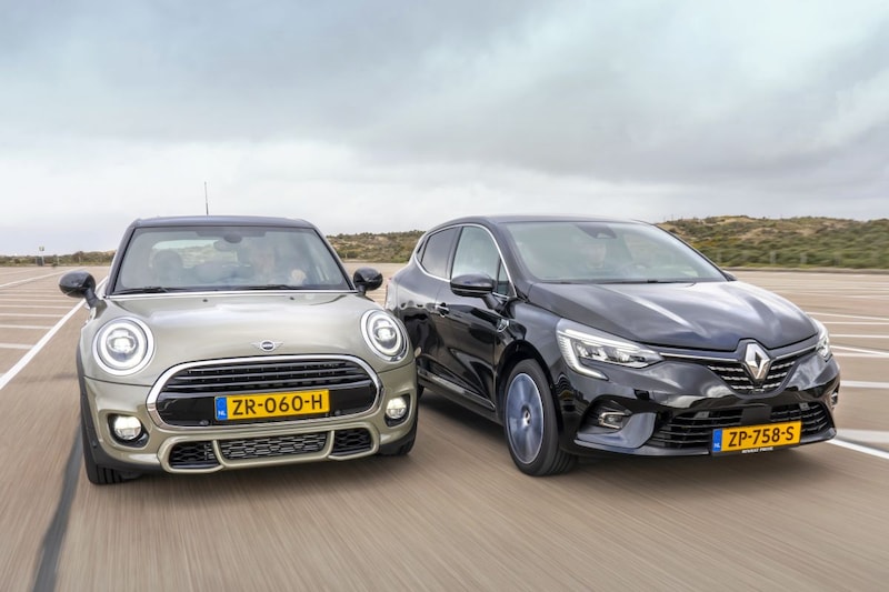 Renault Clio - Mini Cooper - Vergelijkende Test - AutoWeek