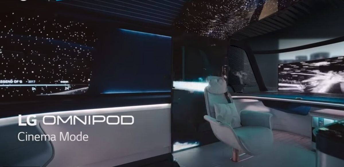 LG Omnipod is multifunctionele woonkamer op wielen
