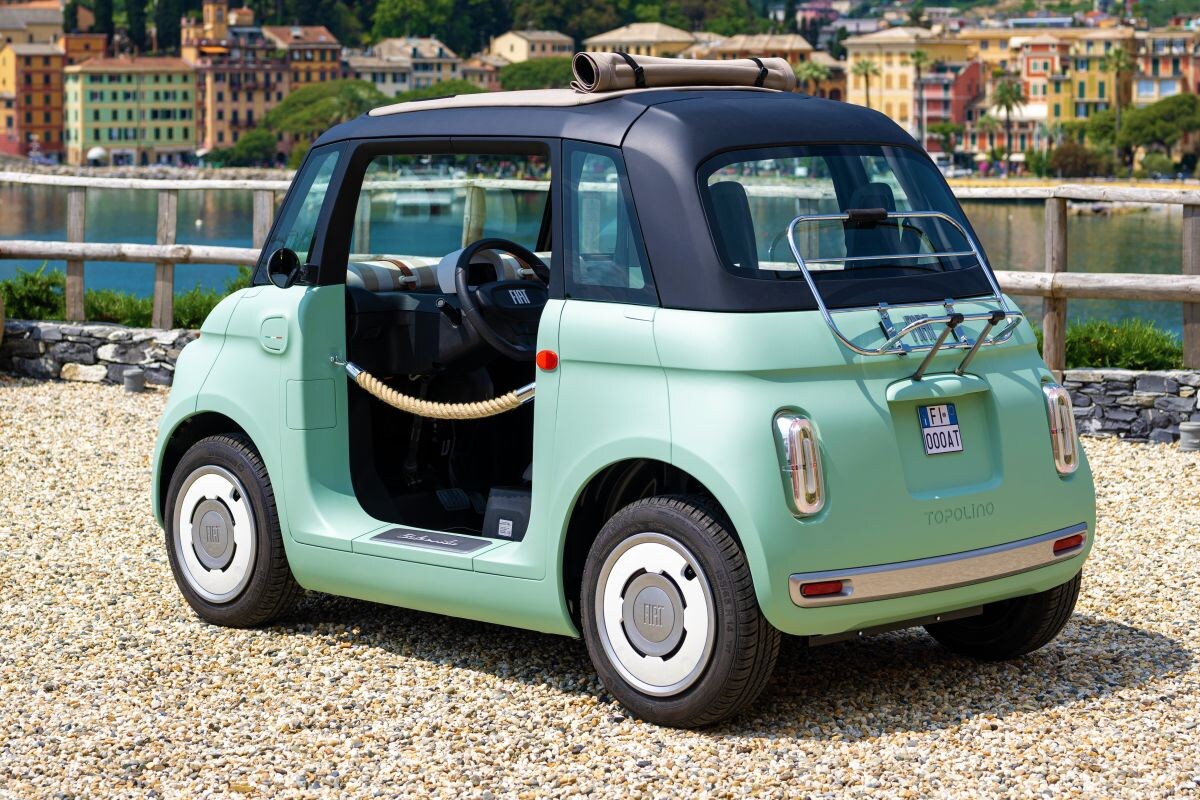 Fiat Topolino: elektrisch en ook als open Topolino Dolcevita
