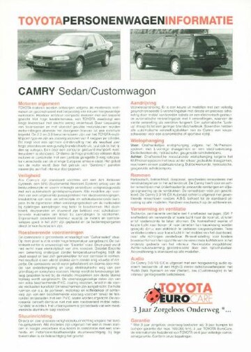 Brochures Toyota Camry - Folders - AutoWeek