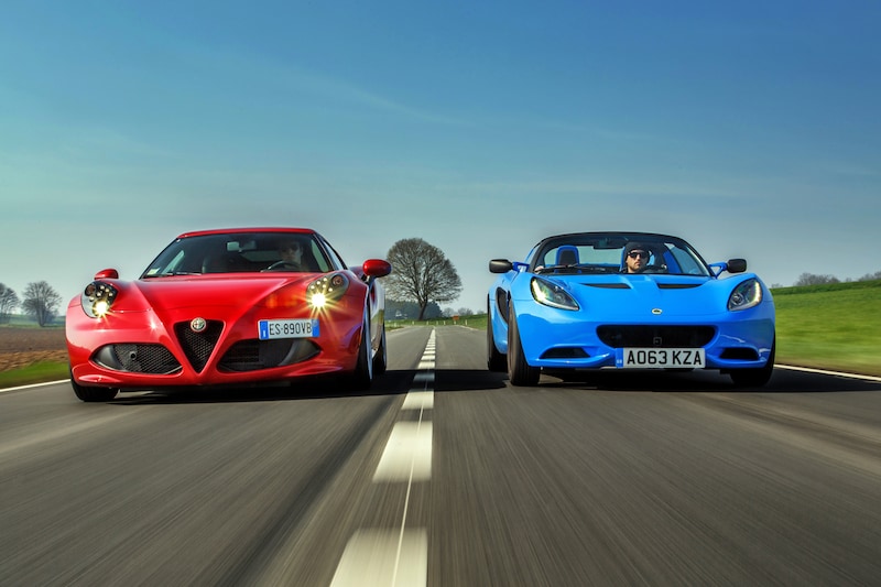 Test: Alfa Romeo 4C - Lotus Elise S - AutoWeek