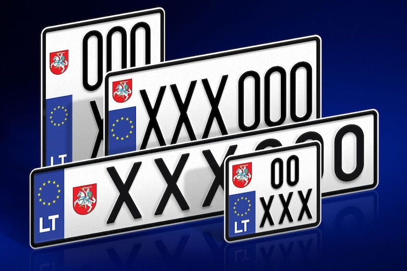 Nieuwe kentekenplaten voor Litouwen - AutoWeek