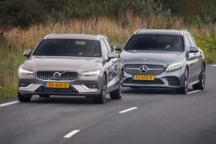 Mercedes-Benz C-klasse vs. Volvo V60 - Dubbeltest - AutoWeek